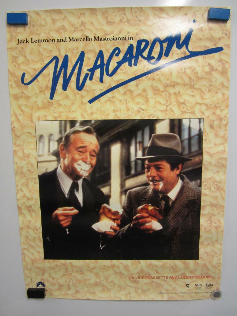 MACARONI Jack Lemmon Original Vintage Home Video Movie Poster | eBay