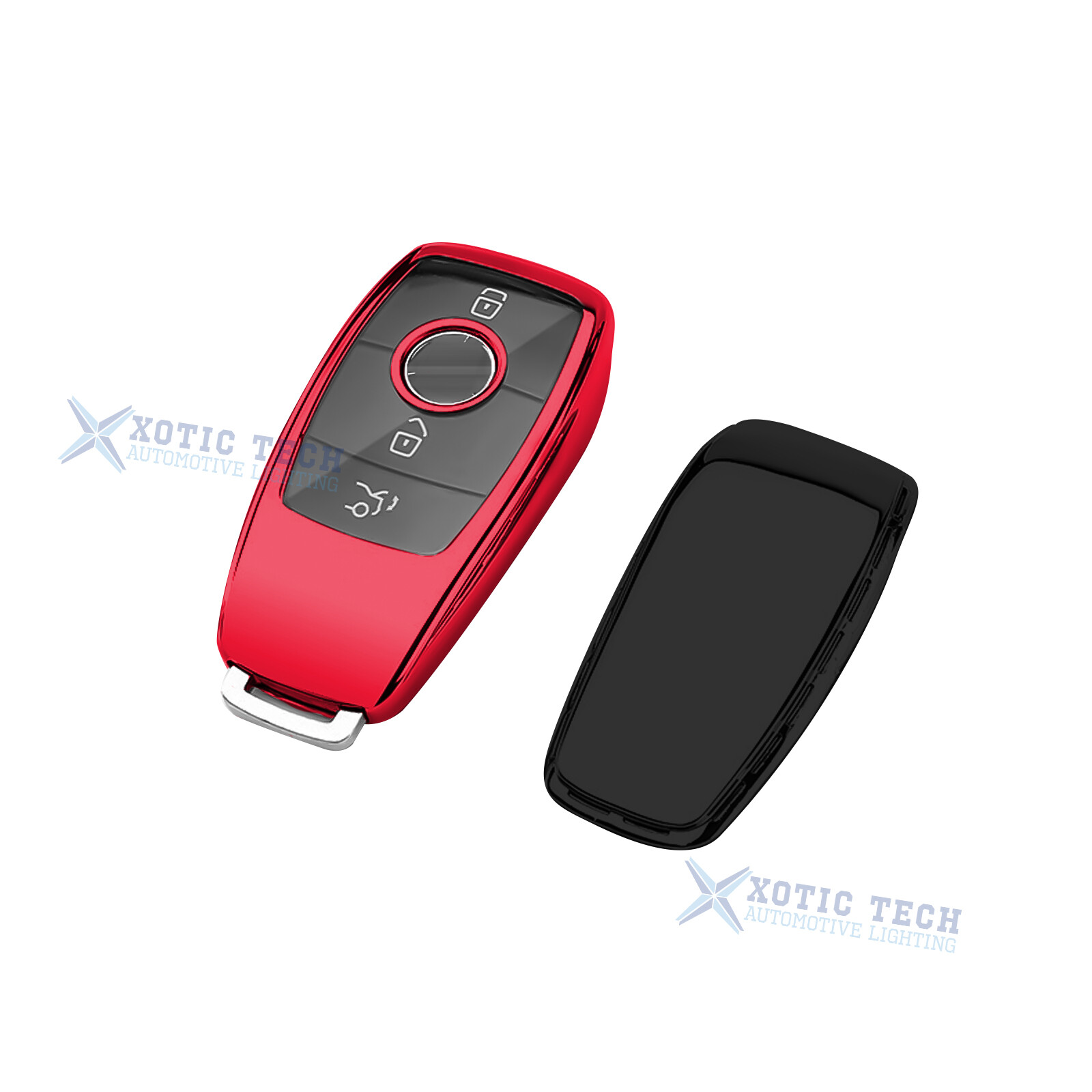 For Mercedes Benz AMG GT C E S G G63 Red TPU Smart Remote Key Shell ...