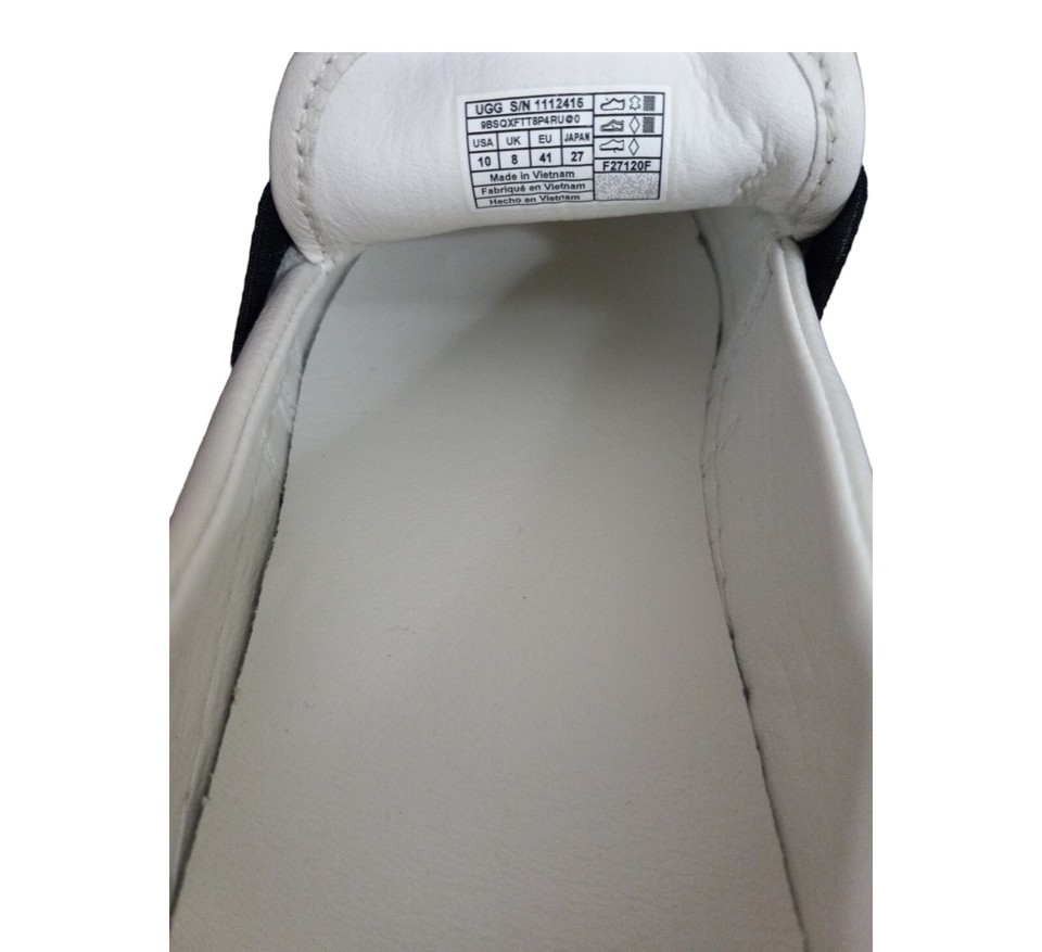 UGG Chayze Slip On Sneakers Women's Size 10 Leather White | eBay