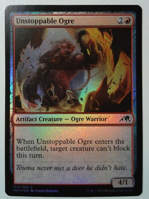 Unstoppable Ogre *FOIL Common* Magic MtG x1 Kamigawa Neon Dynasty | eBay