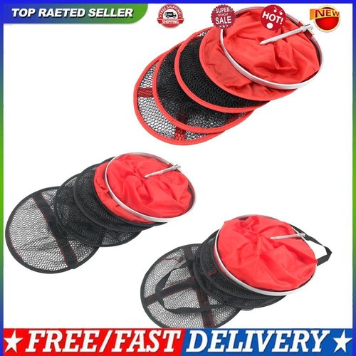 Aluminum Fishing Net Cages Foldable Floating Wire Fish Basket Fishing ...