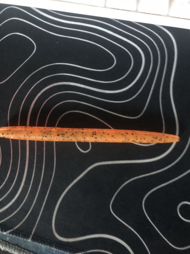 florescent orange Castaway Creation 5inch Senkos 6 Worms A Package | eBay