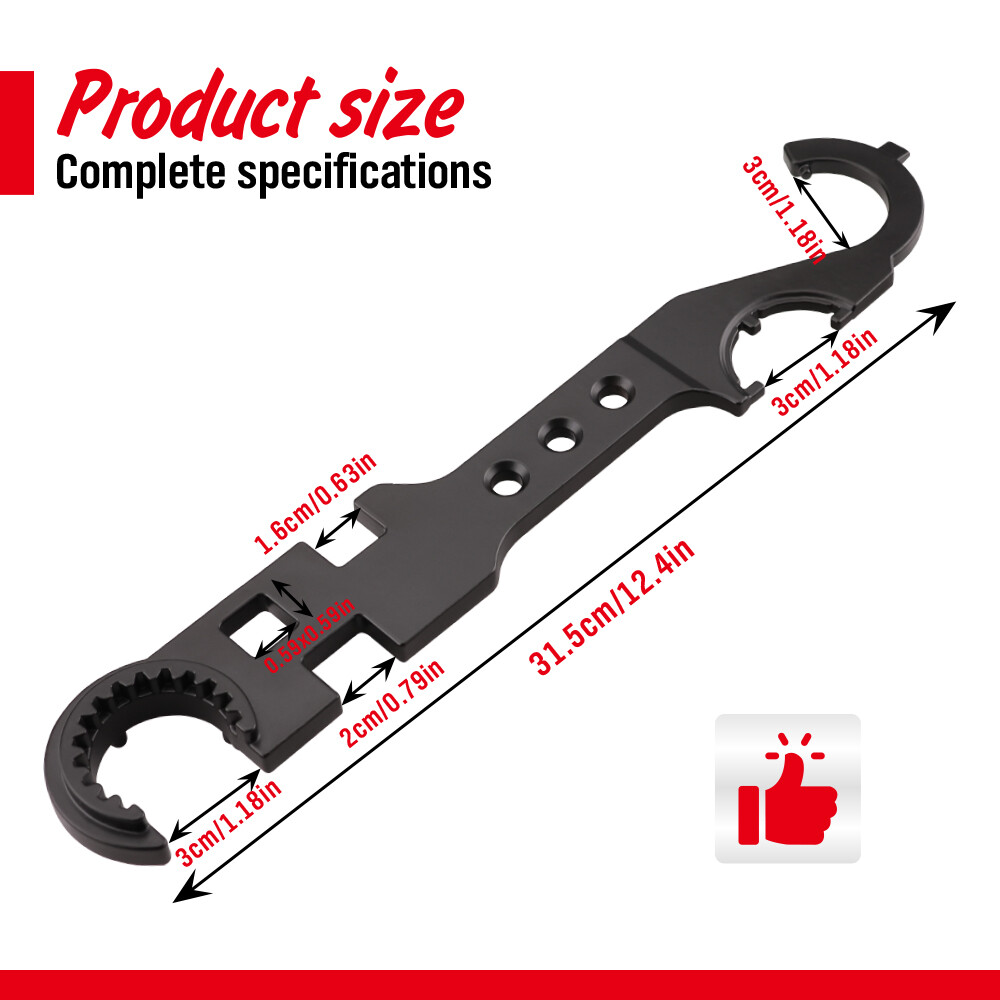 31.5CM Multipurpose Wrench Tool Bottle Opener Repair Tools Spanner ...