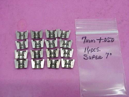 16 Titanium Super 7° Valve Locks 7MM+.050 Bead Groove Lash Cap Recessed ...