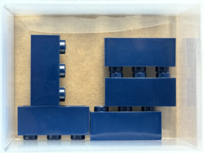 LEGO Parts - Dark Blue Brick 1 x 3 - No 3622 - QTY 5 | eBay