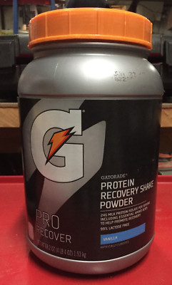 GATORADE PRO RECOVER Protein Recovery Shake Powder-4 lb Bottle- VANILLA ...