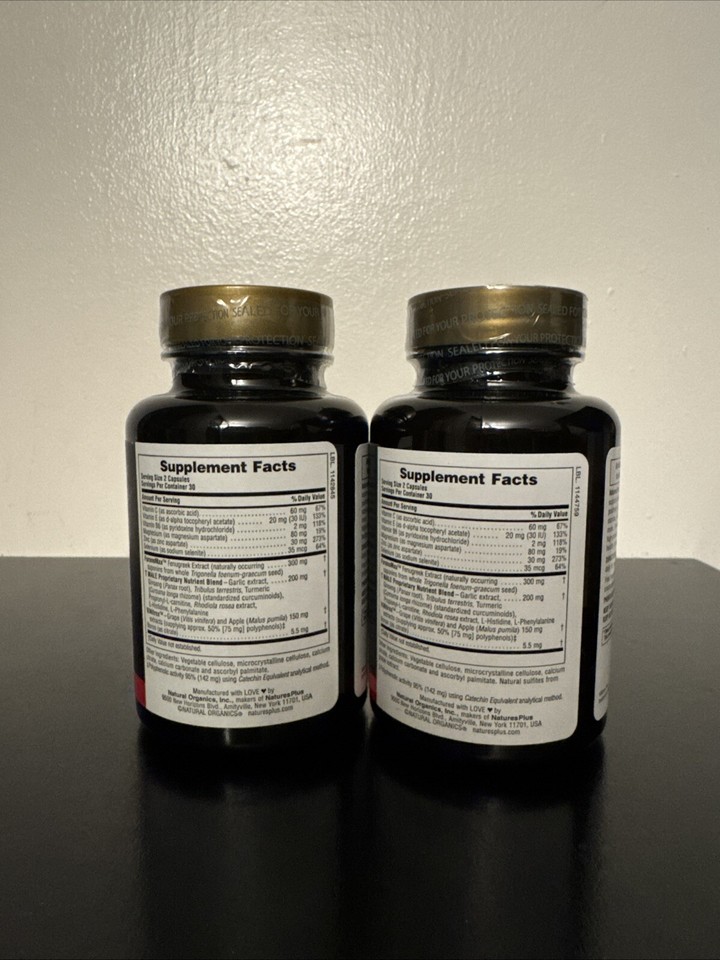 Nature's Plus T Male Testosterone Boost For Men 120 Capsules | eBay