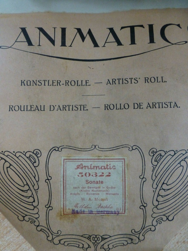 PIANOLA ROLLS. 8 Hupfeld Animatic Hand Played Piano Rolls. | eBay