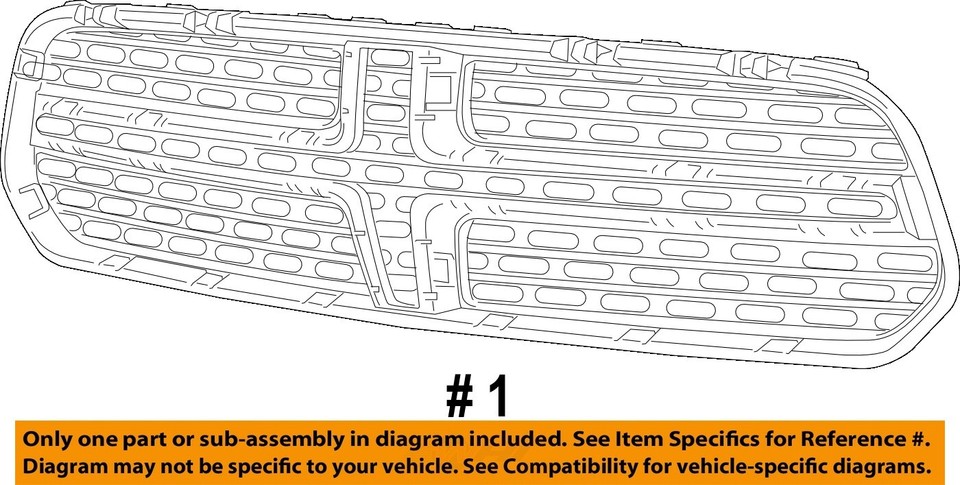 Dodge CHRYSLER OEM 14-15 Durango-Grille Grill 5113717AB | eBay