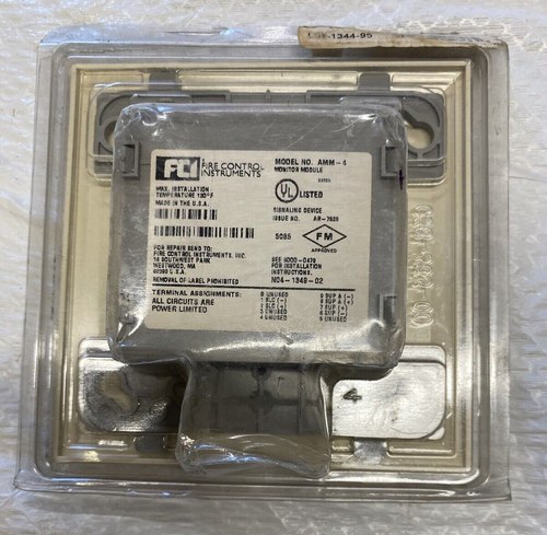 Gamewell-FCI AMM-4F Addressable Monitor Module - (SEALED, NIB) | eBay