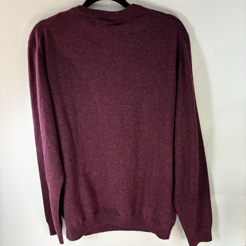 Emerald Style V Neck Sweater Men’s Size XL Barbour/light Maroon/Purple ...