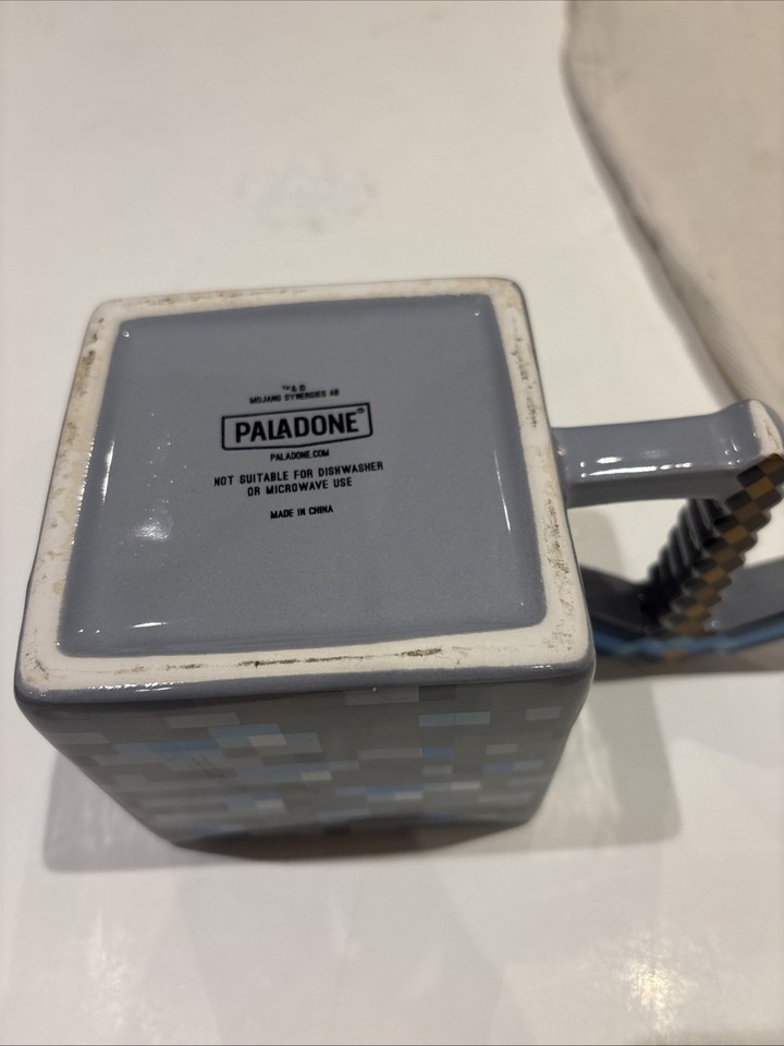 Minecraft Diamond Pickaxe Mug - By Paladone - Pickaxe Handle | eBay UK