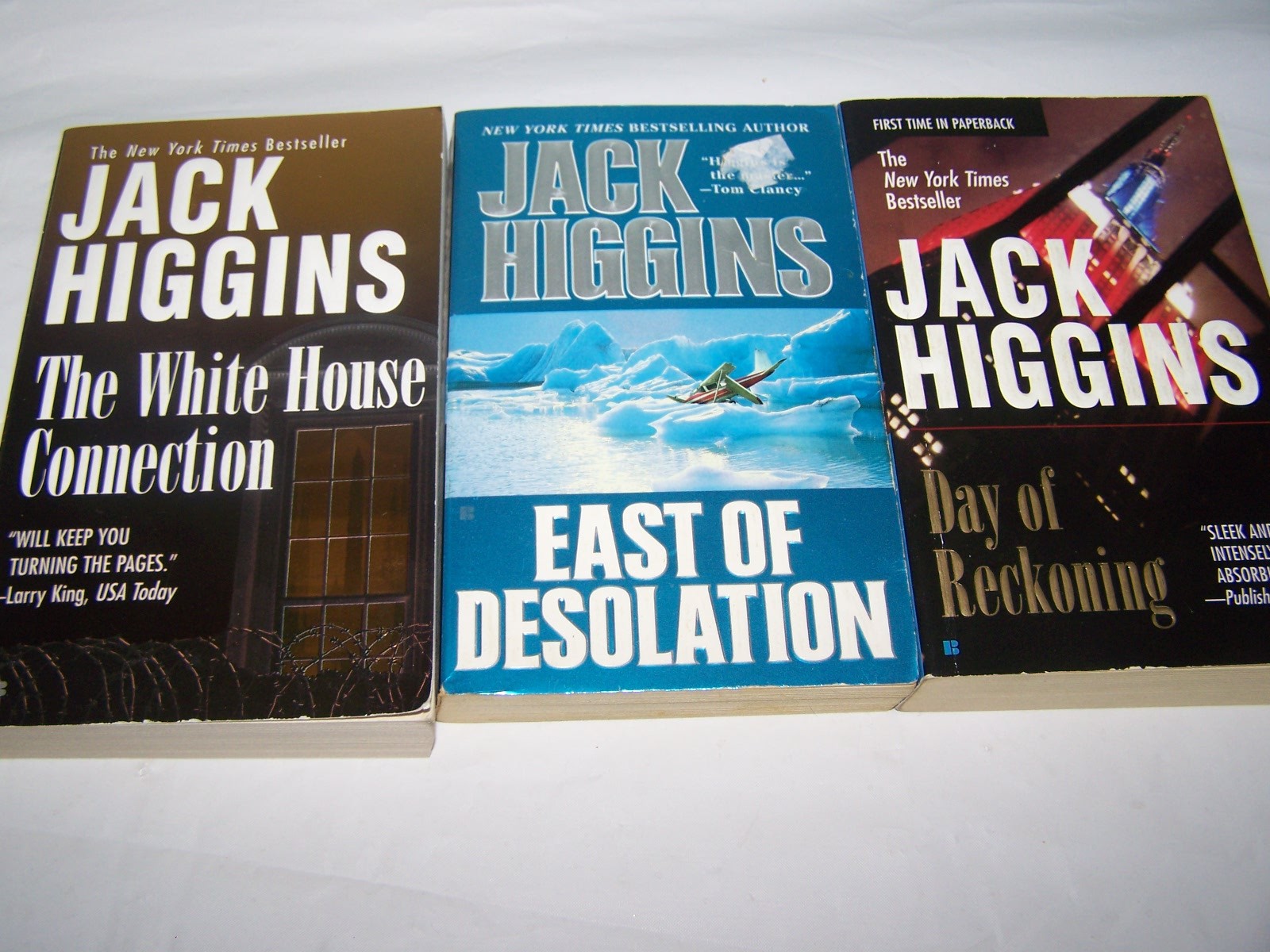 4 Jack Higgins First Printings Paperbacks White House Connection Edge ...