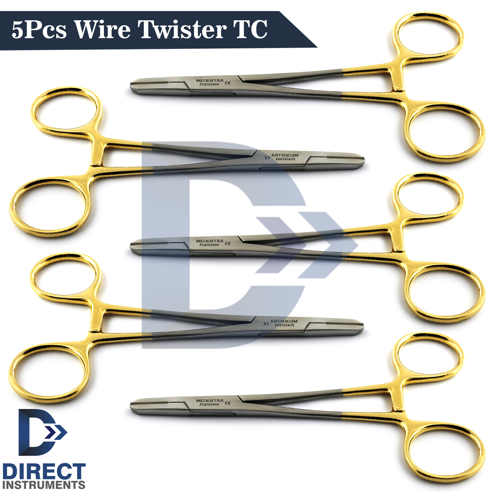 5 Pieces Wire Twister TC 14cm Wires Twisting Pliers Forceps Surgical ...