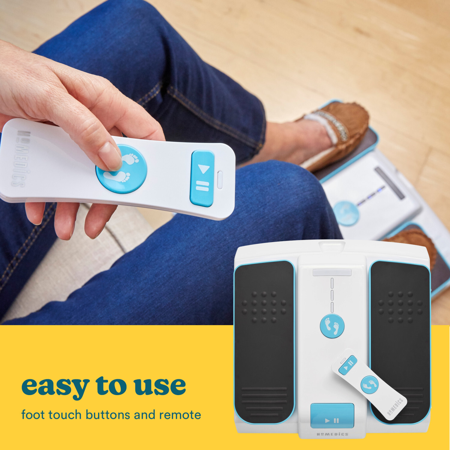 HoMedics+PSL-1000-GB+3+Speeds+Easy+Remote+Control+Leg+Exerciser for ...