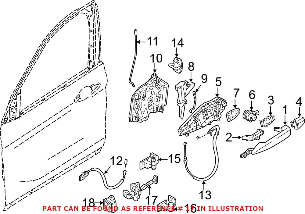 Genuine OEM Front Door Check For BMW 51217436001 | eBay