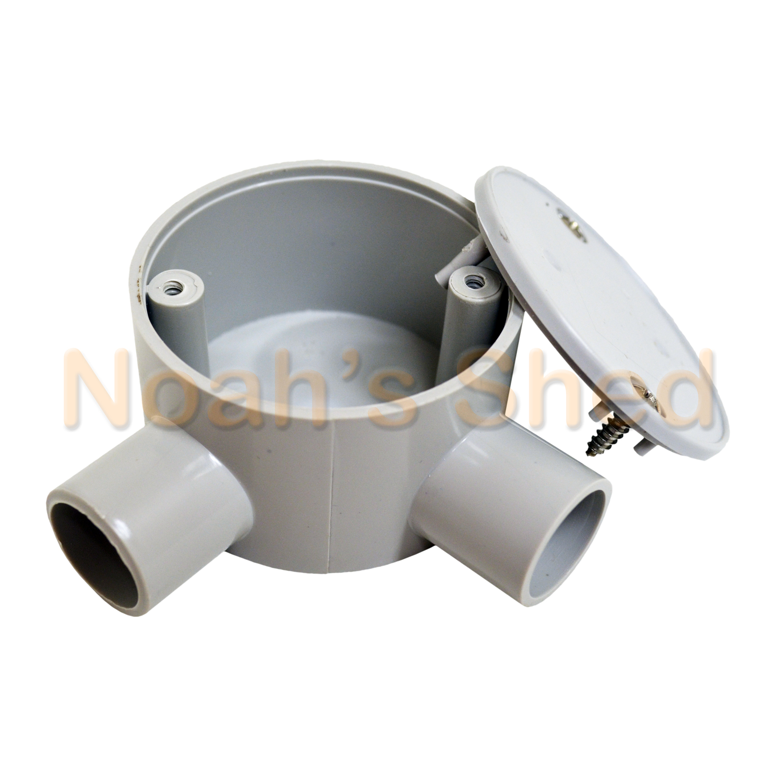 BONZA Right Angle Junction Box Shallow Round Conduit Electrical Cable ...