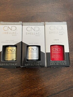 Cnd base coat & top coat & liberte color each .25oz | eBay