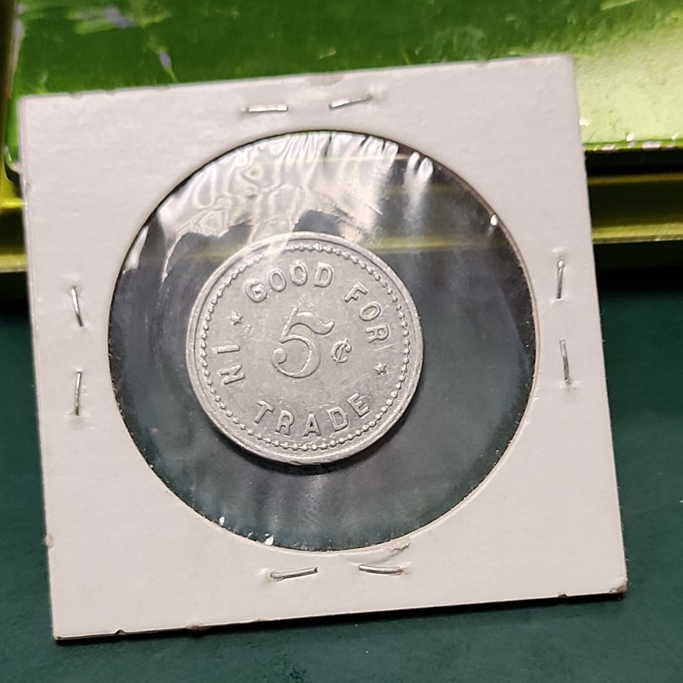 Vintage Aluminum 5 Cent Trade Token Cub Billiard Hall JRT 100 | eBay