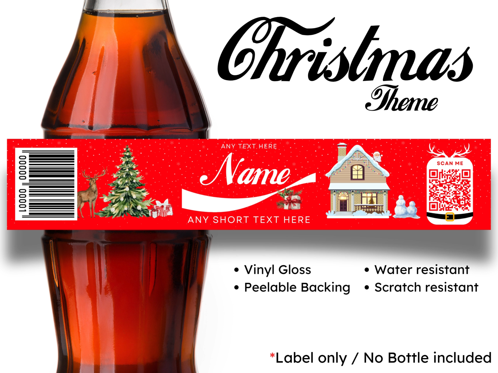 Personalised Coca-Cola Label Sticker Custom Name Coke Bottle Party ...