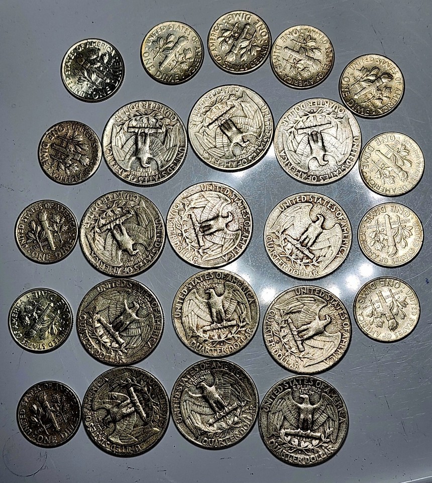 90% Silver US Coins Average Circulated $4.20 Face Value 3 Troy Ounce | eBay