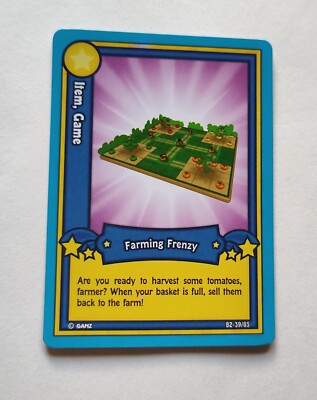 Webkinz Trading Card Series 2 Item, Game Farming Frenzy B2-39/85 | eBay