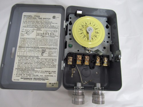 INTERMATIC MODEL:T103 24HR DIAL TME SWITCH | eBay