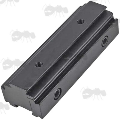 11mm Dovetail Tri-Rail Riser Mount Base GUN SCOPE RIFLE SIGHT RAISER 9. ...