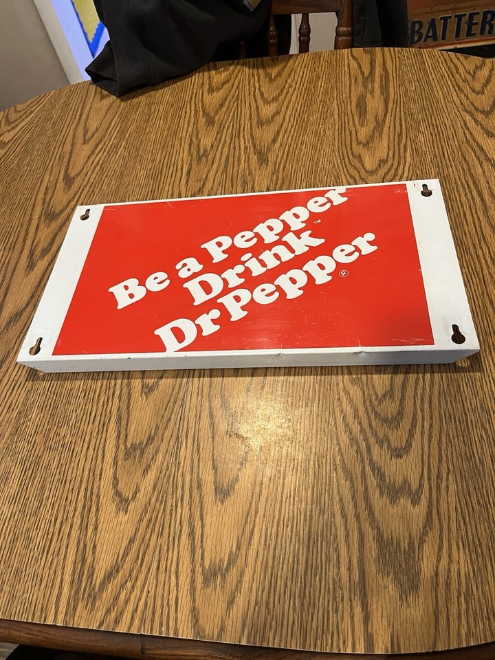 Vintage Original Dr. Pepper Be A Pepper Store Display Sign | eBay