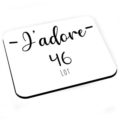 Tapis de Souris J'Adore 46 Lot France Geographie Departement Cahors | eBay