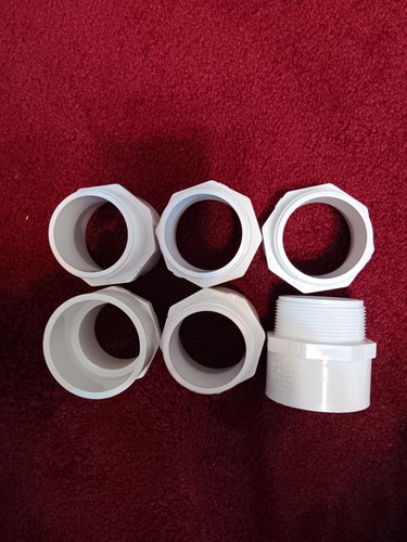 SIX FOR $19.00 -Lasco D2466 2-Inch Diameter PVC Sch 40 PVC 1 Adapter ...
