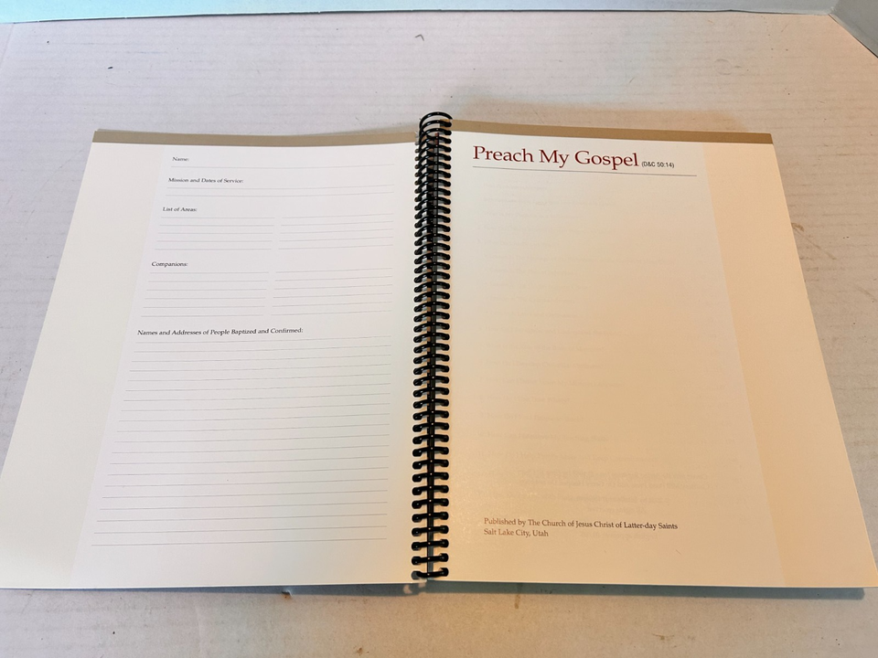 Preach My Gospel - A Guide to Missionary Service LDS Mormon Work Book ...