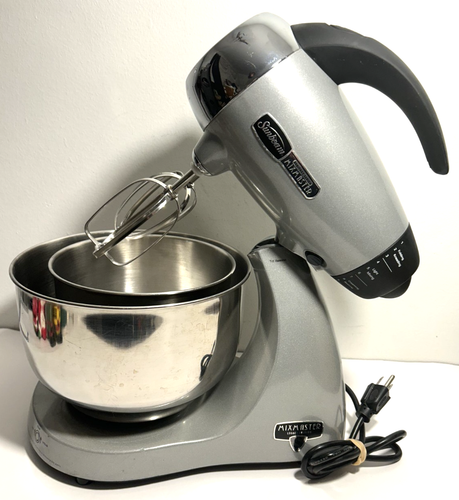 SUNBEAM 2347 Mixmaster Legacy Heritage 12 Speed Stand Mixer W/2 Bowls ...