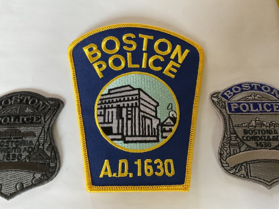 Boston Police Massachusetts Patch Set all new condition. | eBay