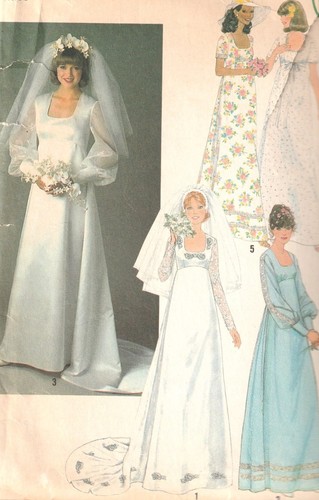 Simplicity 8392 Pattern Bridal Bridesmaids Wedding Size 10 Complete Cut ...