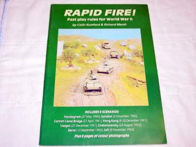Rapid Fire! - Fast Play Rules for WWII - 8 Scenarios - Use with 20mm ...