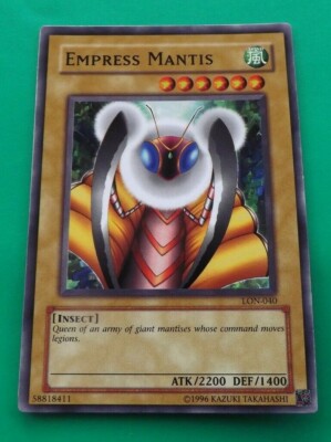 Yugioh Card - Empress Mantis - LON-040 - Never Played | eBay