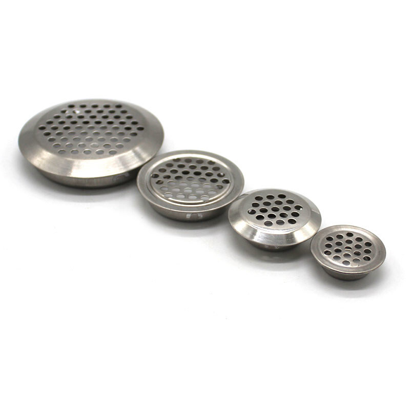 Round Air Vent Grille Wardrobe Cabinet Metal iron Ventilation Plugs ...