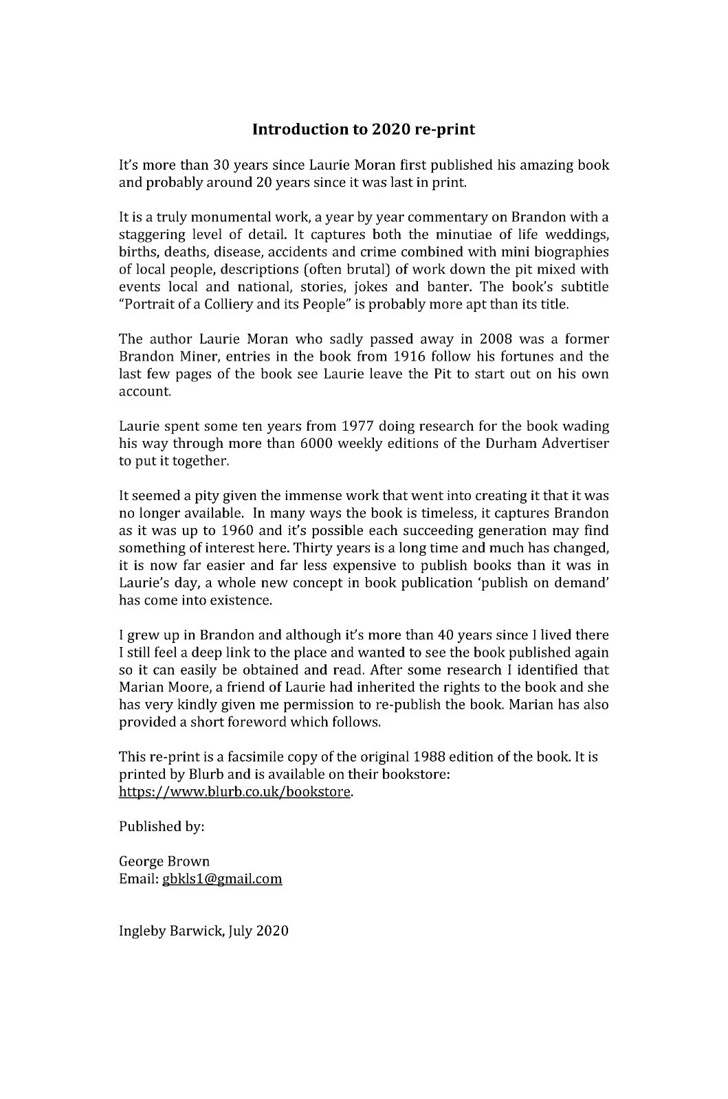 The History of Brandon Colliery 1856 -1960 | eBay UK