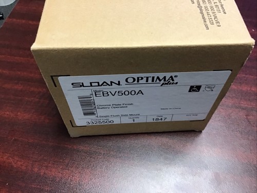 NEW Sloan Optima Plus EBV500A Single-Flush Side Mount (3325500 ...