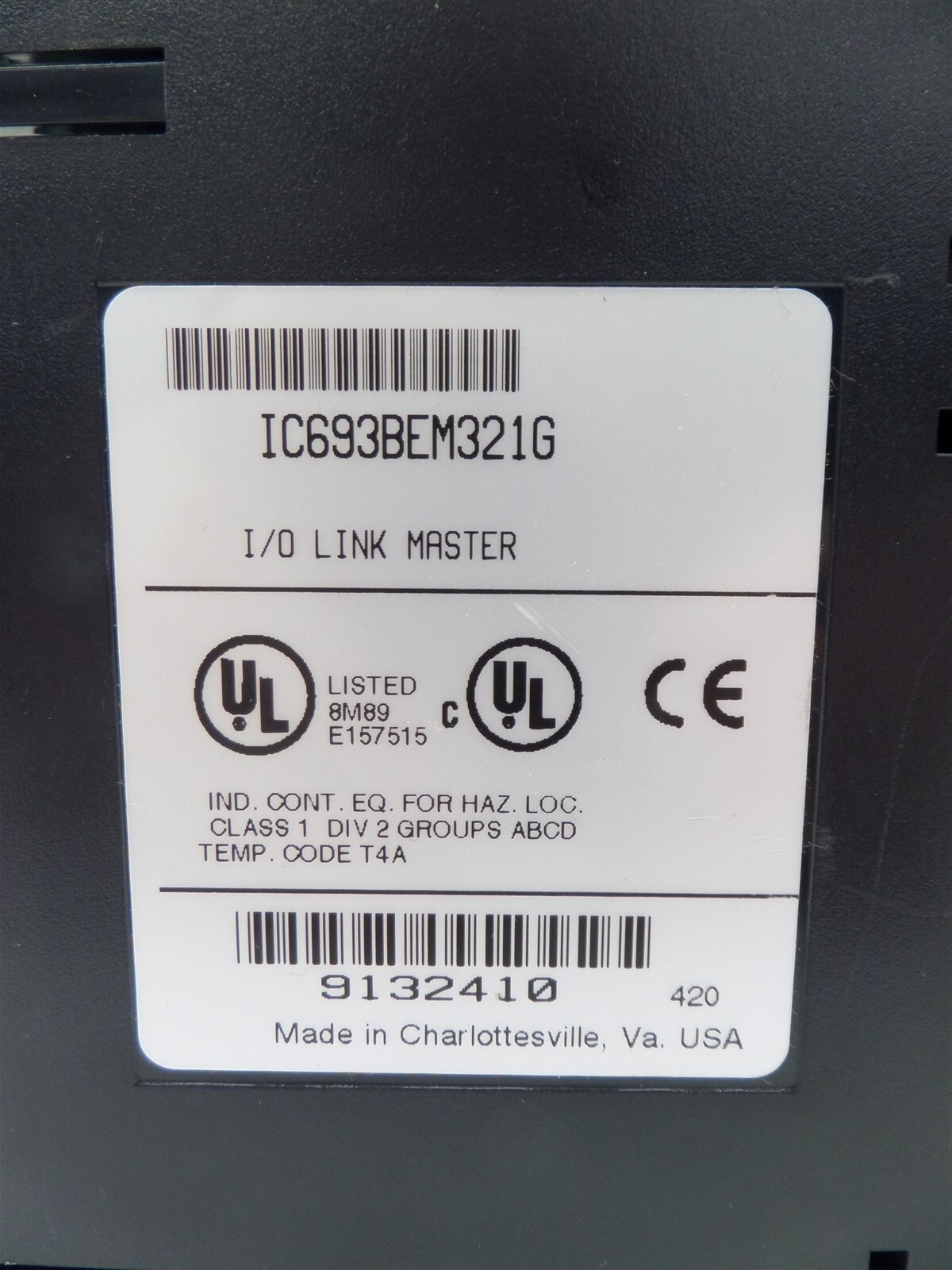 Ic693bem321 G Ge FANUC I/o Link Master Module Card Unit IC693BEM321G ...