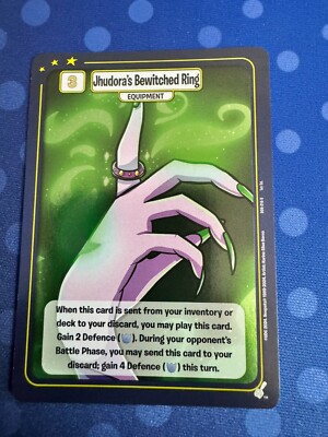 Neopets Battledome TCG FOIL Jhudora's Bewitched Ring 1st Edition | eBay