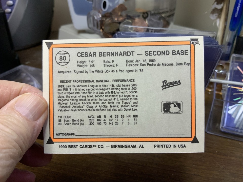 1990 Best Cesar Bernhardt Baseball Cards #80 | eBay