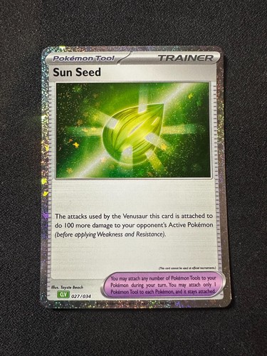 Pokémon TCG Sun Seed Pokemon: Trading Card Game Classic 027/034 Holo ...