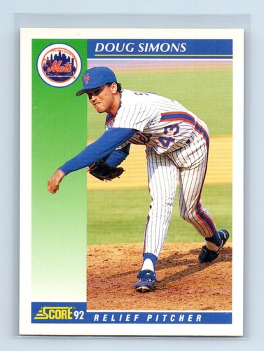 1992 Score Doug Simons New York Mets #479 | eBay