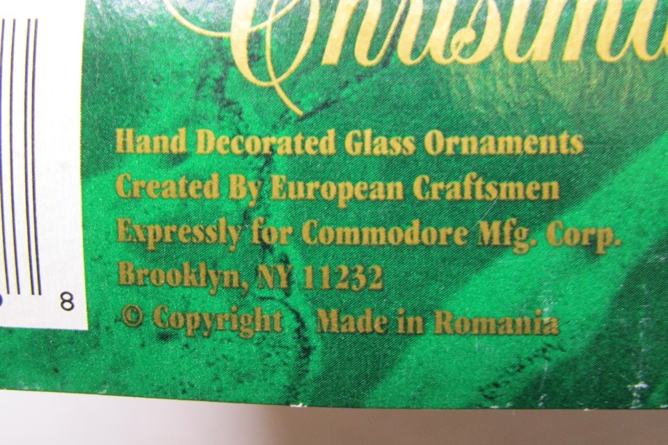 Lot Modern VTG Glass Mesh Pictured Glittered DROP Christmas Ornaments ...