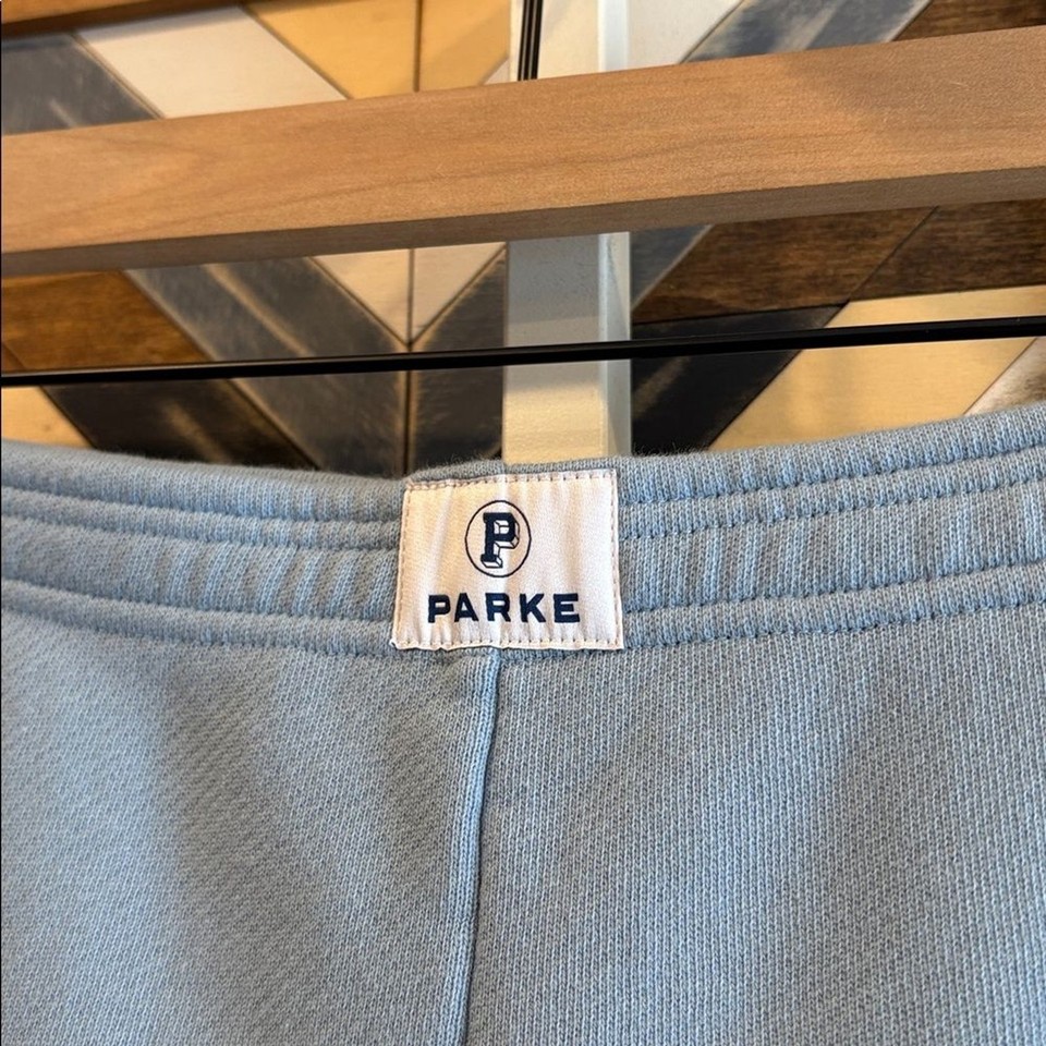 PARKE Heritage Mini Sweat Shorts Sky Blue size Small | eBay