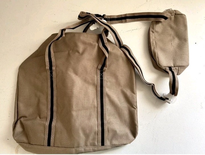 DSW Set Travel Gym 2 Piece Duffle Weekend Bag Fannie Pack Waist Bag ...