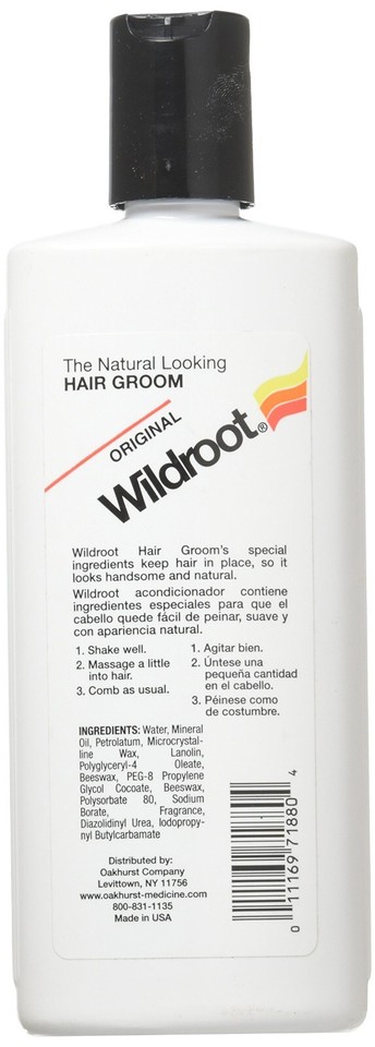 Wildroot Original Natural Looking Hair Groom Cream Oil Infused with ...