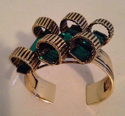 J. CREW EMERALD CRYSTAL CUFF BRACELET SOLD OUT NWT # 35538 | eBay